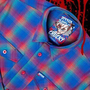 DIXXON | Tops | Dixxon Flannel Chucky Flannel Shirt Horror Series ...
